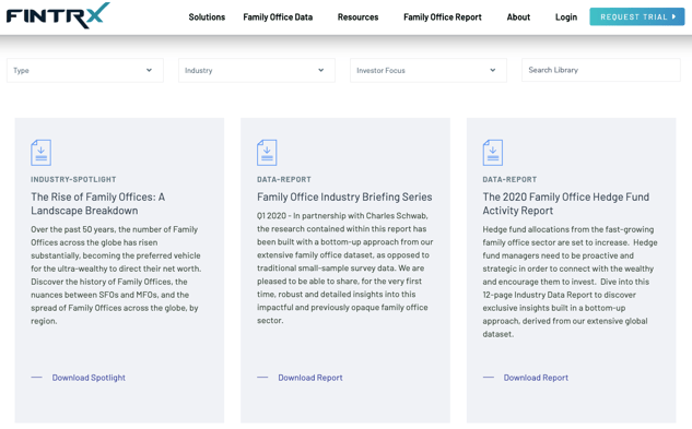 New Release: FINTRX Resource Library