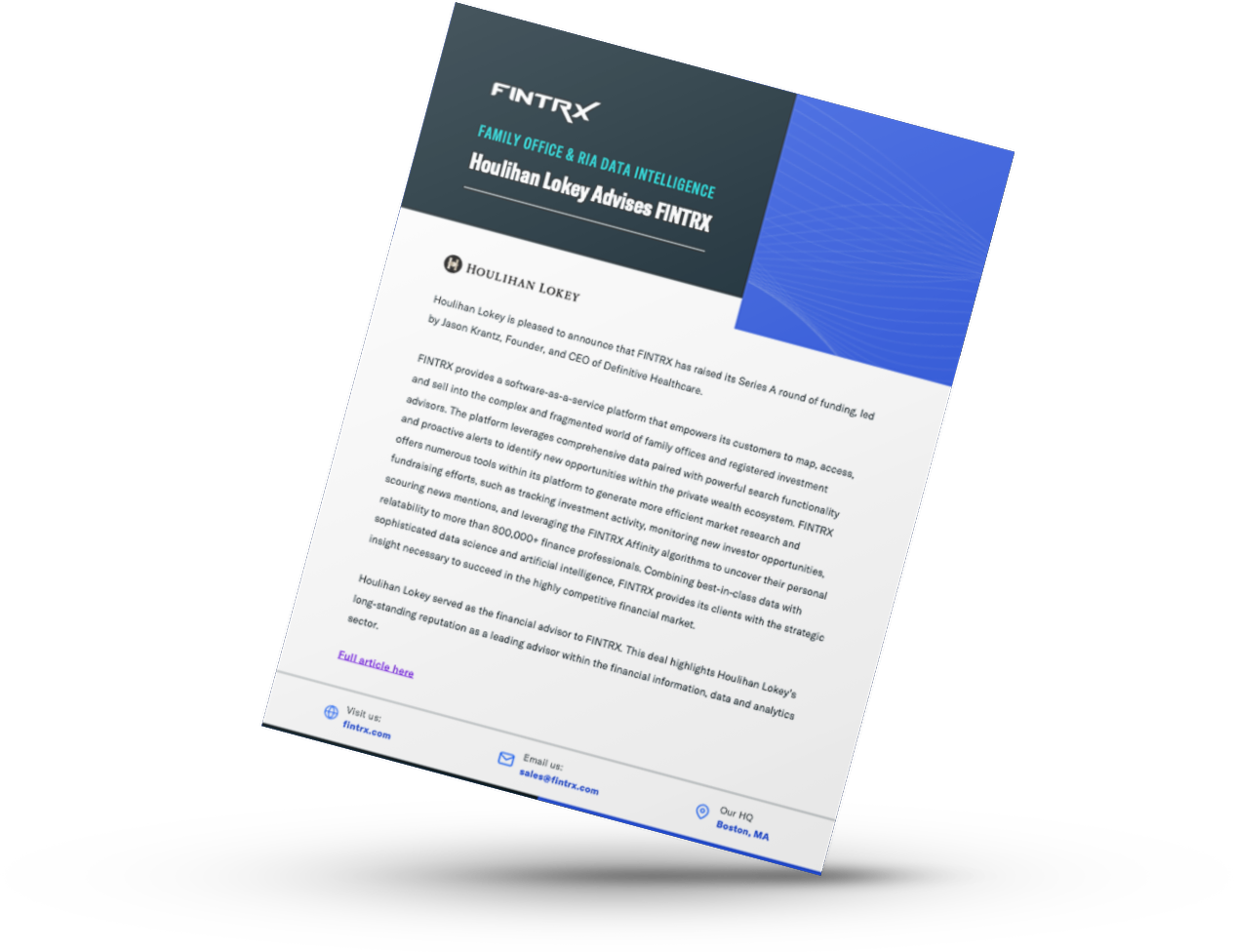 Our Blog | FINTRX